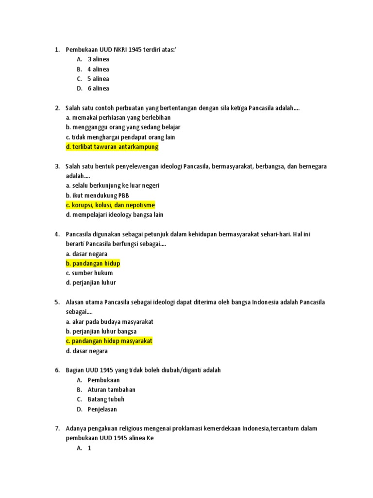 SOal Mamah 202000916 | PDF