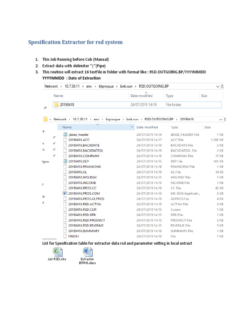 Spesification Extractor For RSD System | PDF | Text File | Computer File