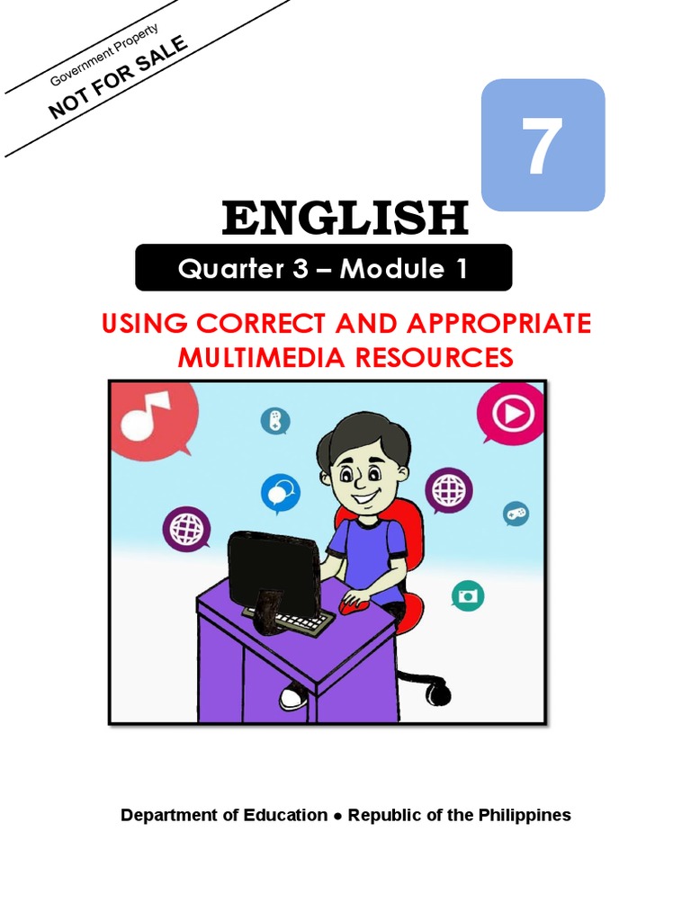 Eng7 Q3 Mod1 v4 | PDF | Multimedia | Microsoft Power Point