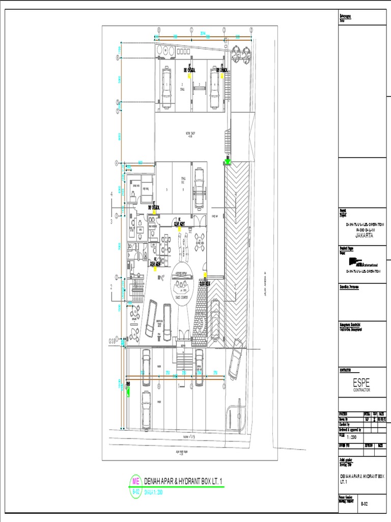 Denah Apar & Box Hydrant Lt.1 | PDF