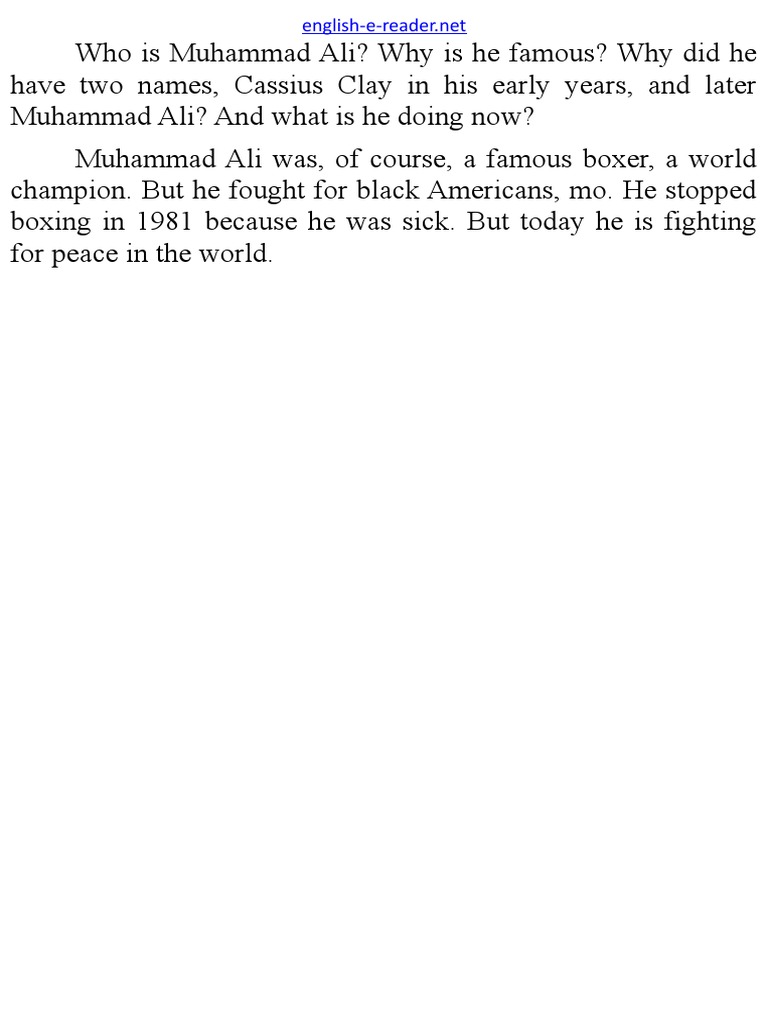 Muhammad Ali | PDF | Muhammad Ali