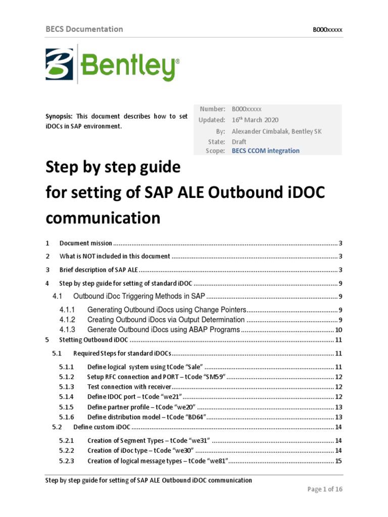 StepByStepGuideForSetting of IDOCS 10563 | PDF | Electronic Data Interchange | Computer Program