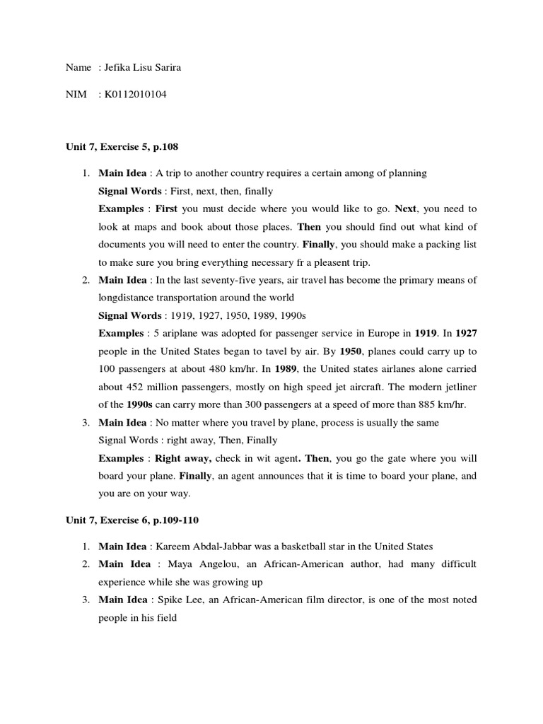 Kunci Exercise More Reading Power | PDF | Transport