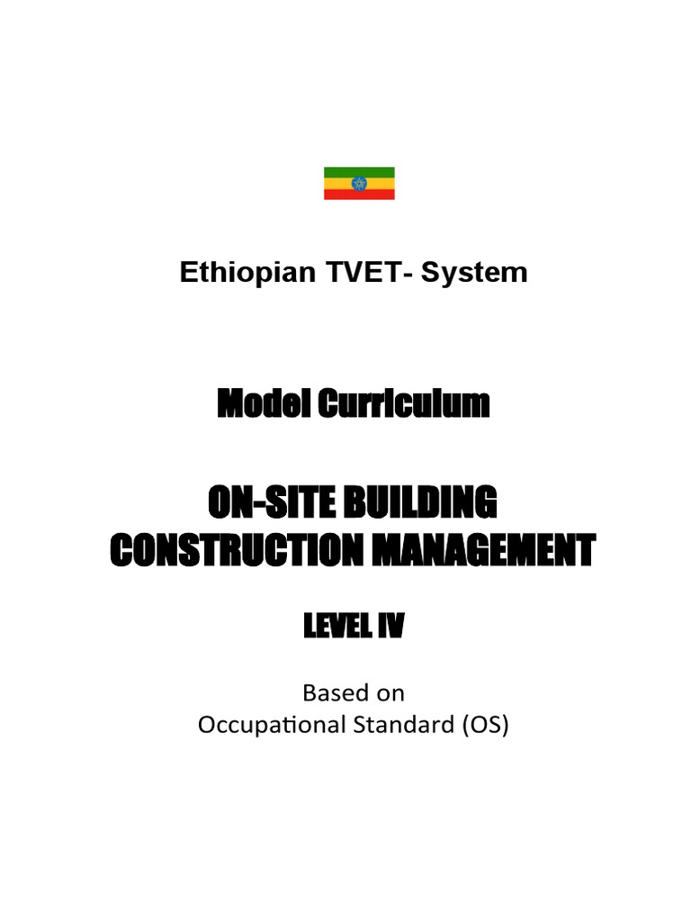 On-Site Building Construction Management: Model Curriculum | PDF ...