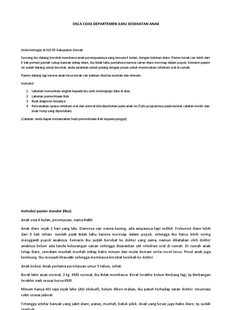 Osca Coas - Diare | PDF | Kesehatan Holistik