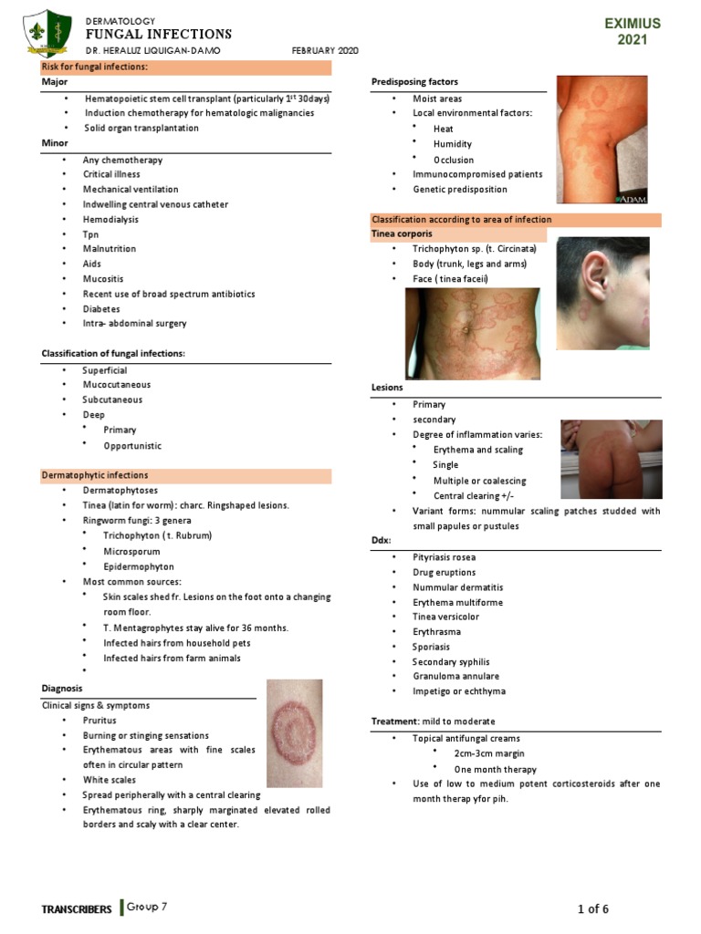 Fungal Infections | PDF | Nail (Anatomy) | Candidiasis