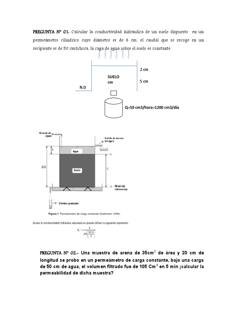 Practica Calificada Permeametro | PDF | Ingeniería mecánica | Física ...