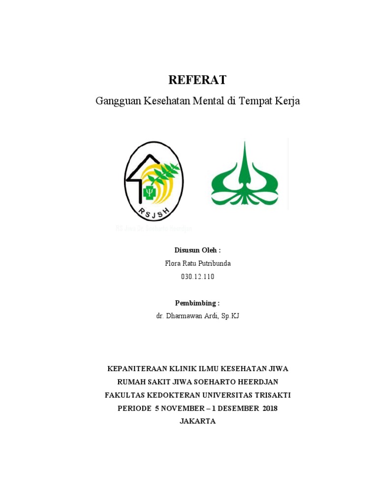 Cover Refrat Psikiatri | PDF