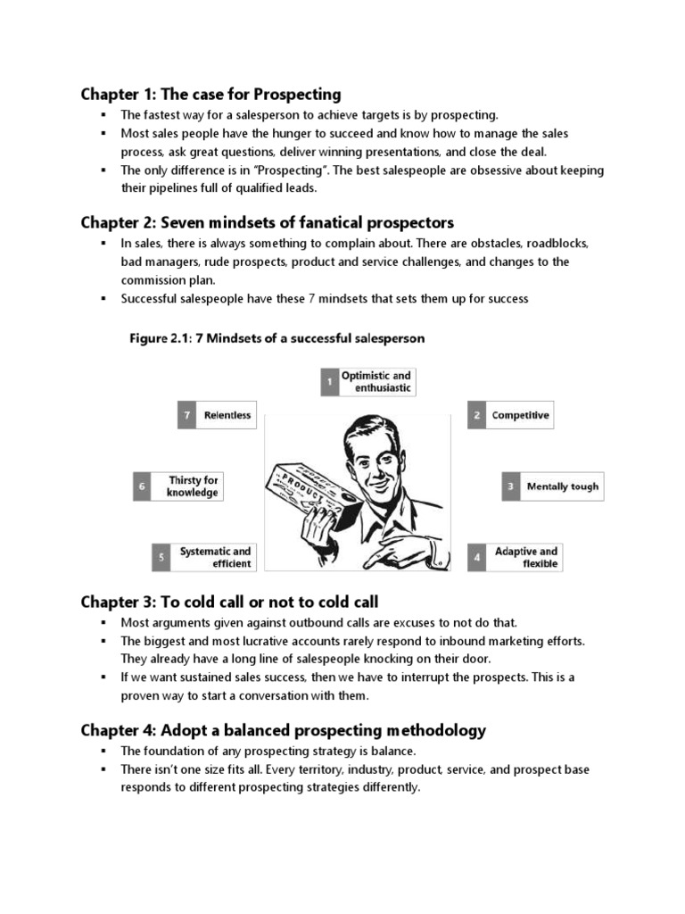 Chapter 1: The Case For Prospecting | PDF | Sales | Customer ...