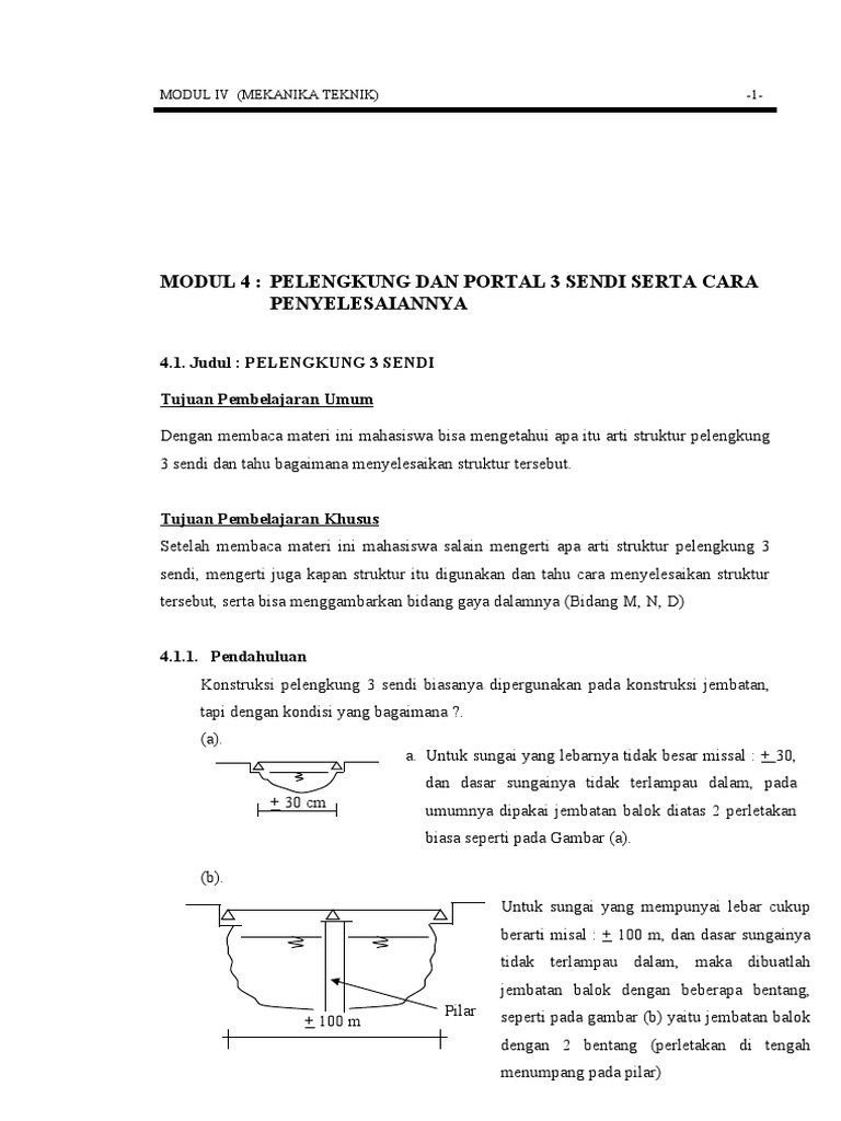 Pelengkung dan Portal 3 Sendi | PDF