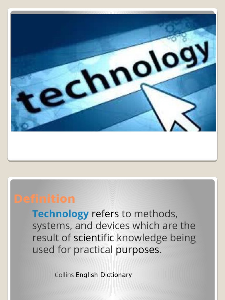 TECHNOLOGY Definition | PDF