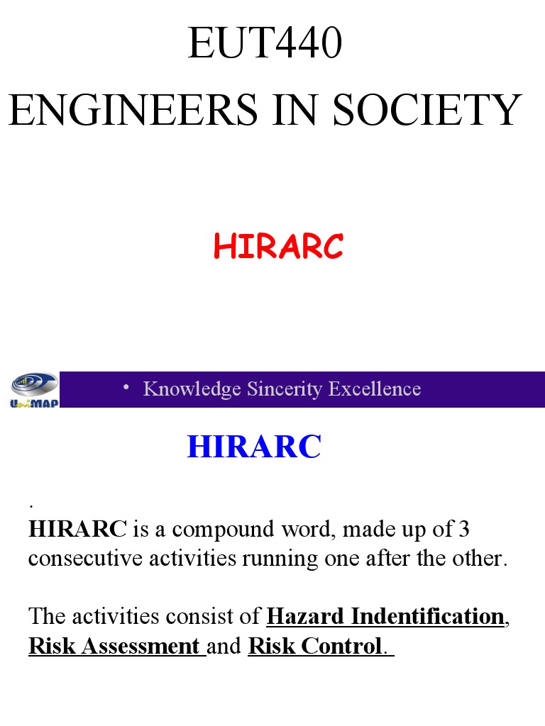 HIRARC: Hazard Identification & Risk Control | PDF | Personal ...