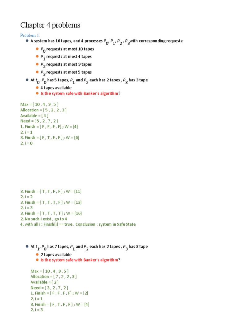 Chapter 4-Problems | PDF | Concurrency (Computer Science) | Operating System Technology