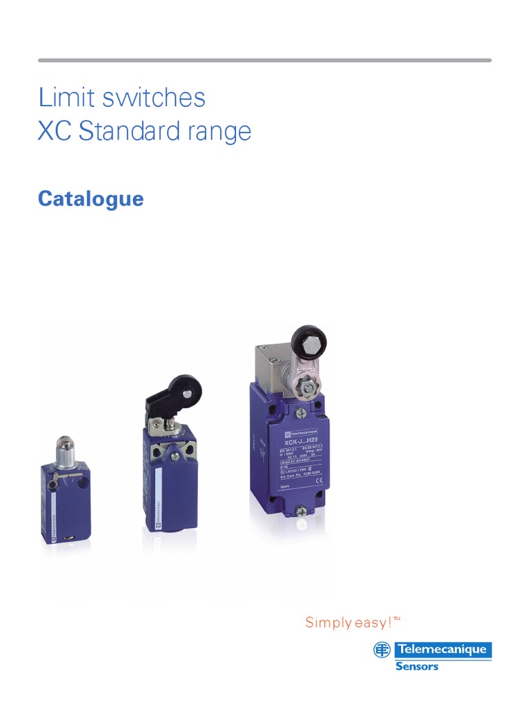Catalogue Limit Switches XC Standard Range | PDF | Electrical Connector ...