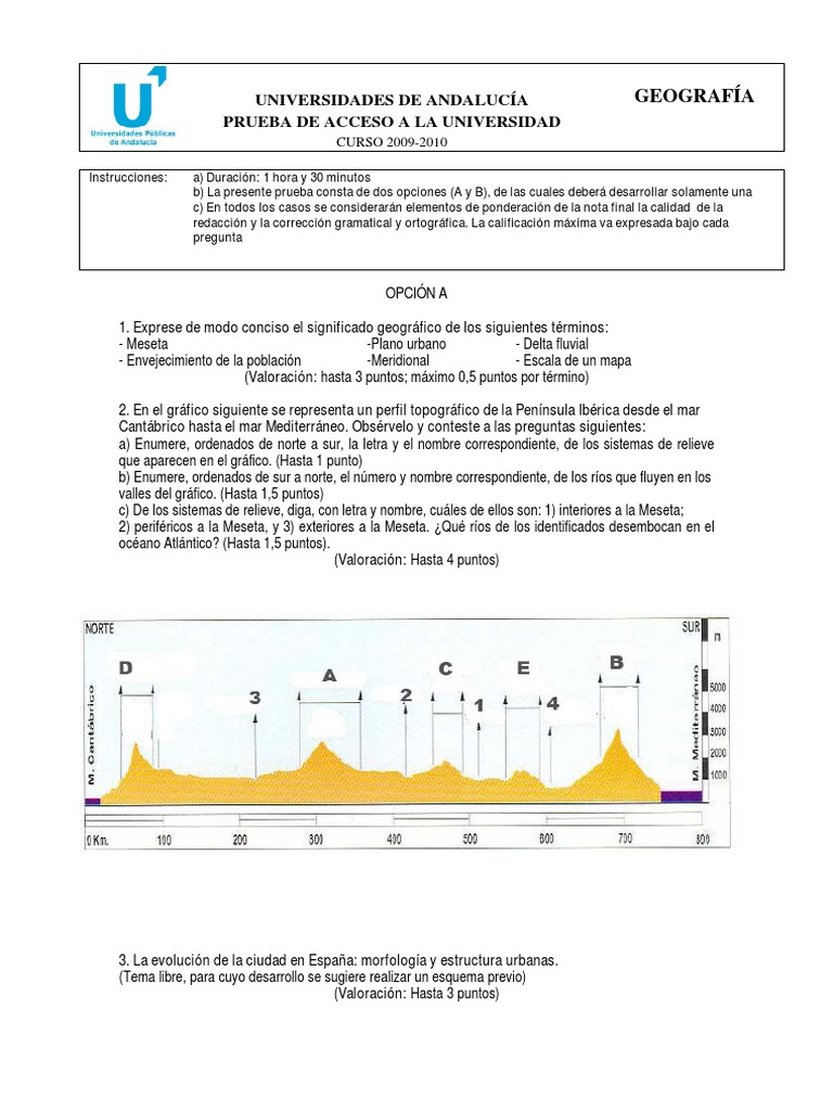 Examen Geografia - 2 | PDF | Science | Geografía