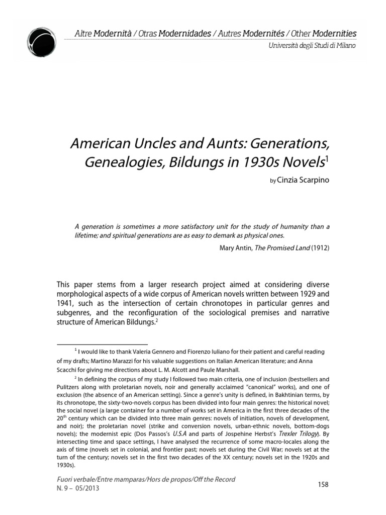 Alternative Models of Generational Education: A Study of Uncle and Aunt ...