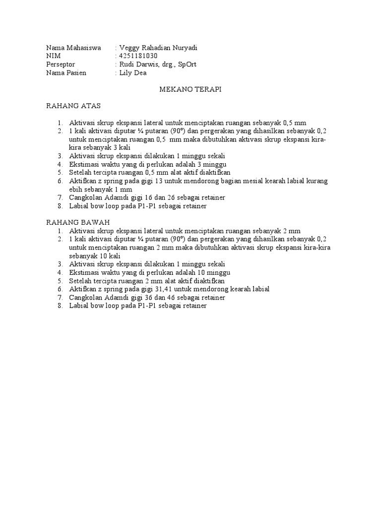 Mekano Terapi Ortodontik | PDF | Kesehatan Holistik