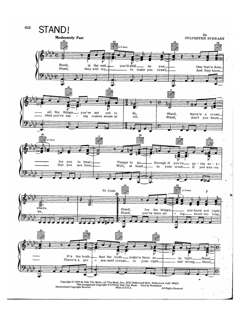 Sly and The Family Stone Stand | PDF