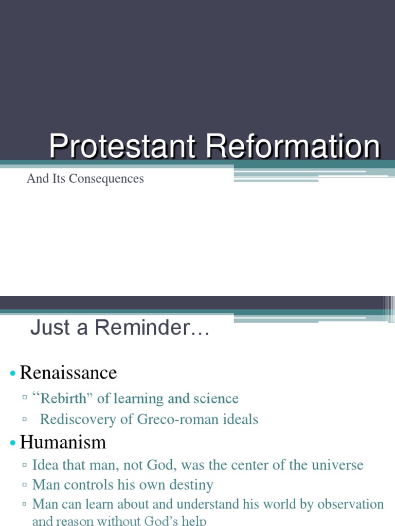 Grade 6 - History - Protestant Reformation | PDF | Protestantism ...