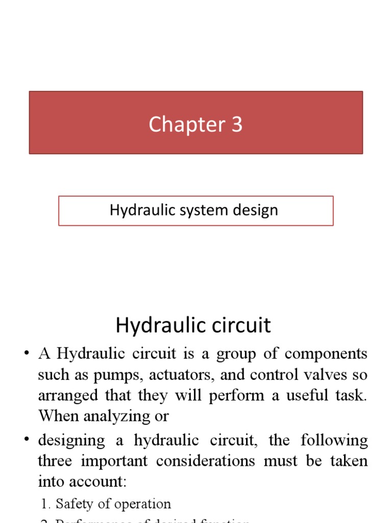 3 - Hydraulic System Design | PDF | Pump | Valve