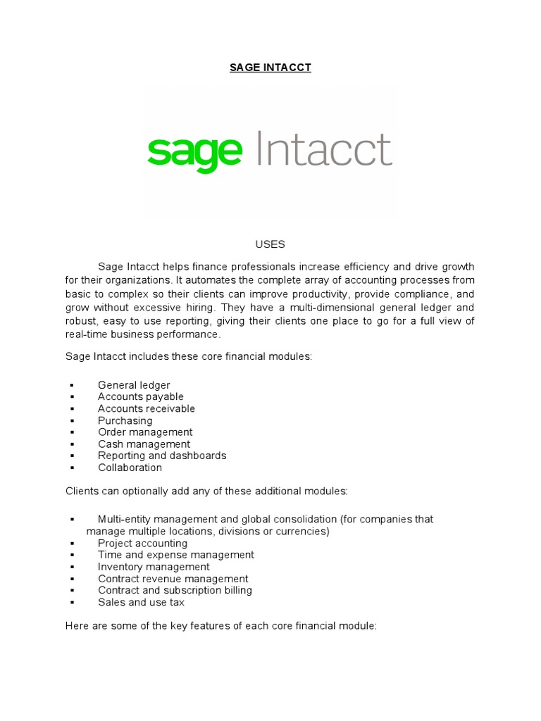 Sage Intacct, AccountEdge Pro | PDF | Accounts Payable | Payroll