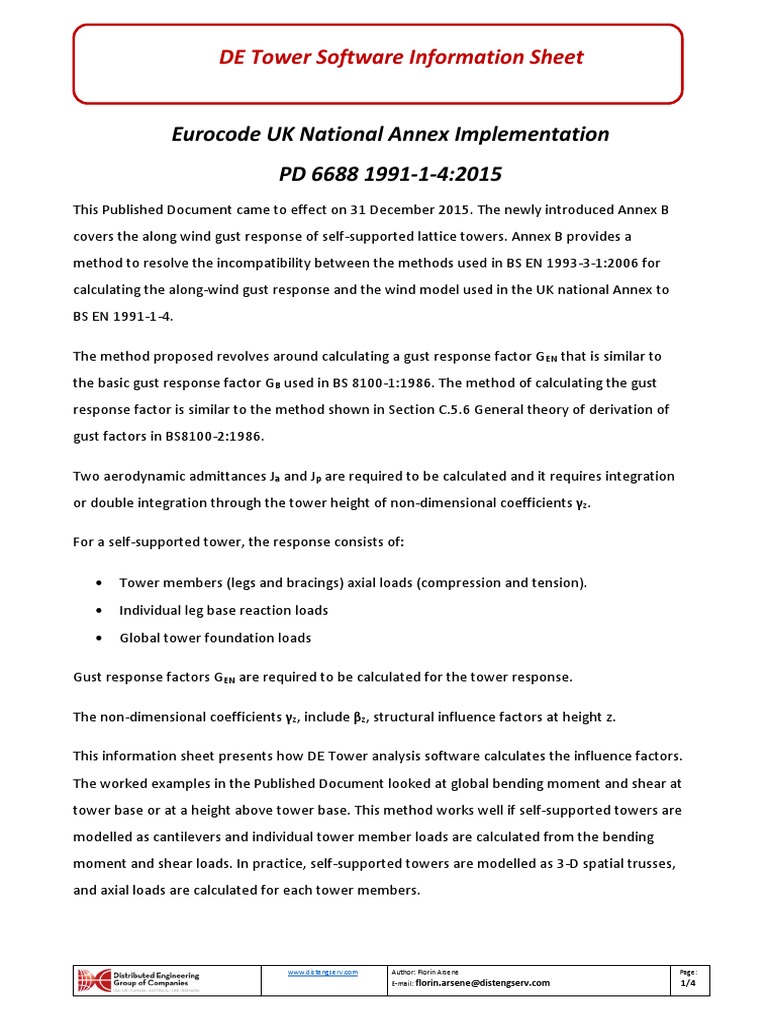 Eurocode UK National Annex Implementation PD 6688 1991-1-4:2015 | PDF ...