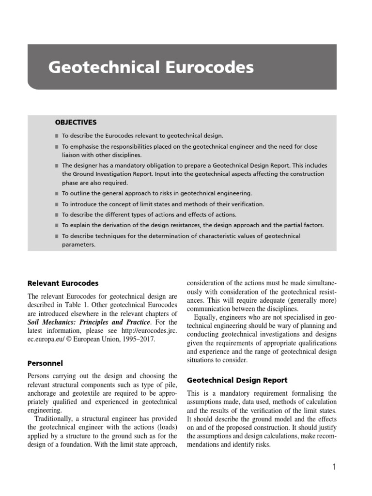 Geotechnical Eurocodes | Download Free PDF | Geotechnical Engineering ...