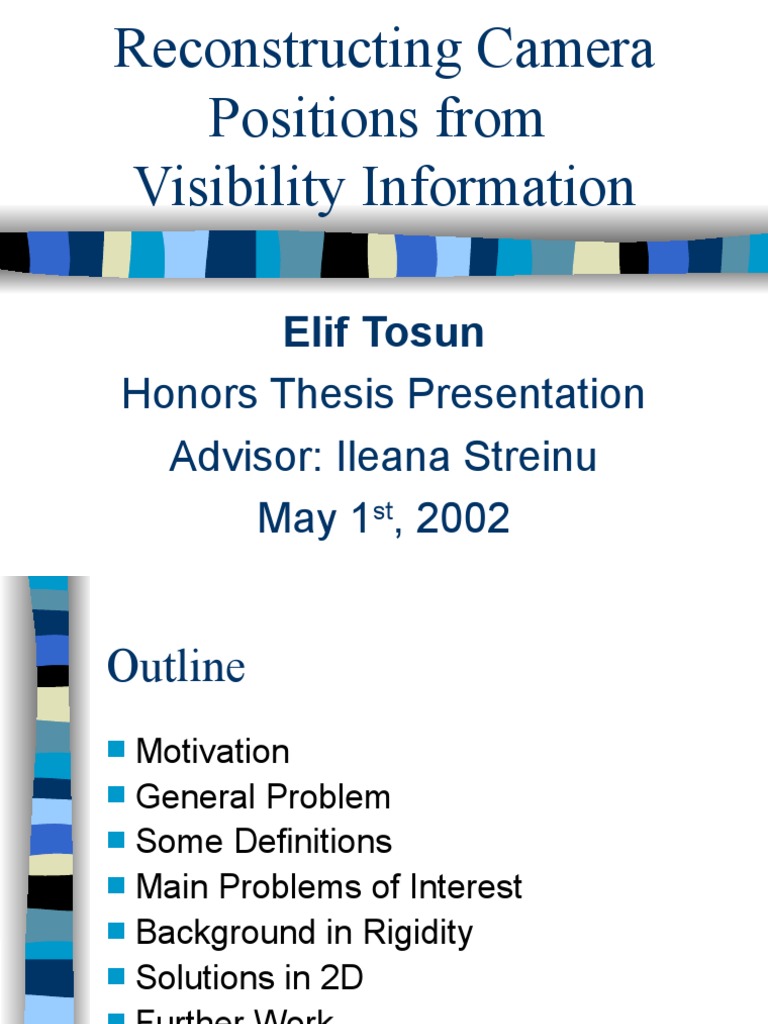 Honors Thesis Presentation Advisor: Ileana Streinu May 1, 2002 | PDF ...