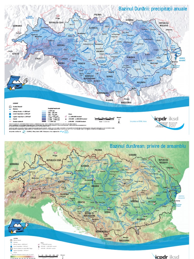 Danube Basin Annual Precipitation Map | PDF