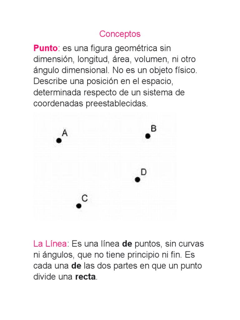 Conceptos básicos de geometría | PDF | Línea (geometría) | Curva
