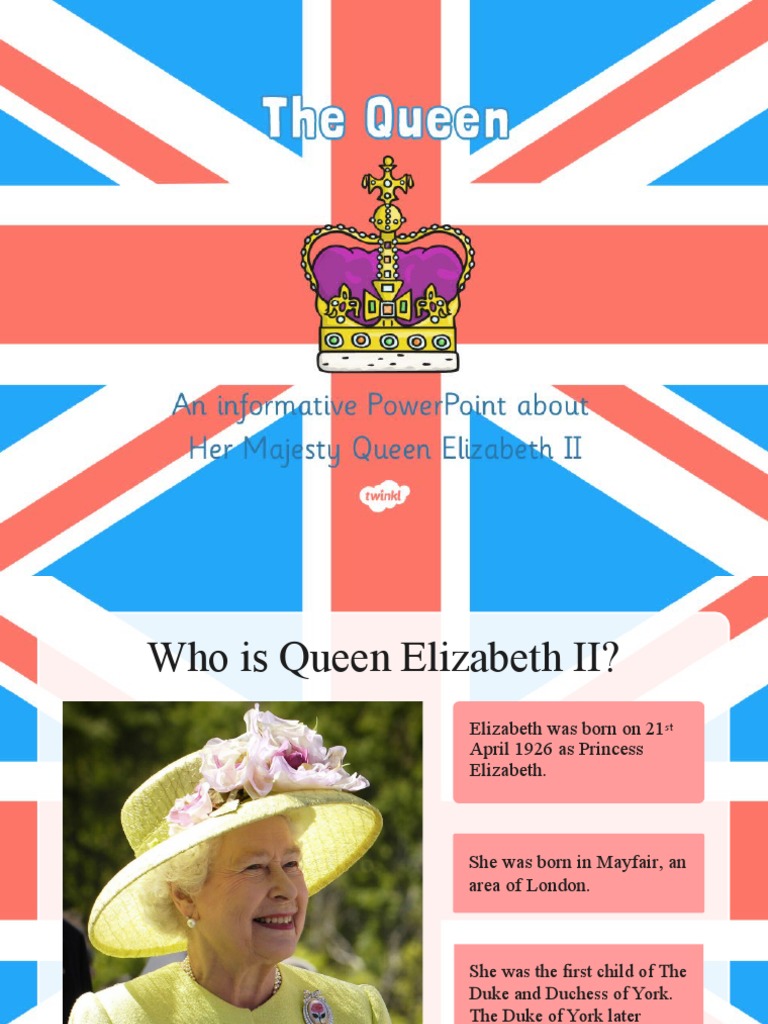 T T 252137 Eyfs Queen Elizabeth II Powerpoint - Ver - 1 | PDF | Elizabeth Ii | God Save The Queen