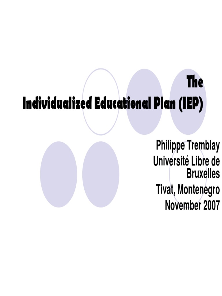 Individual Education Plan (Unesco) | PDF | Individualized Education ...