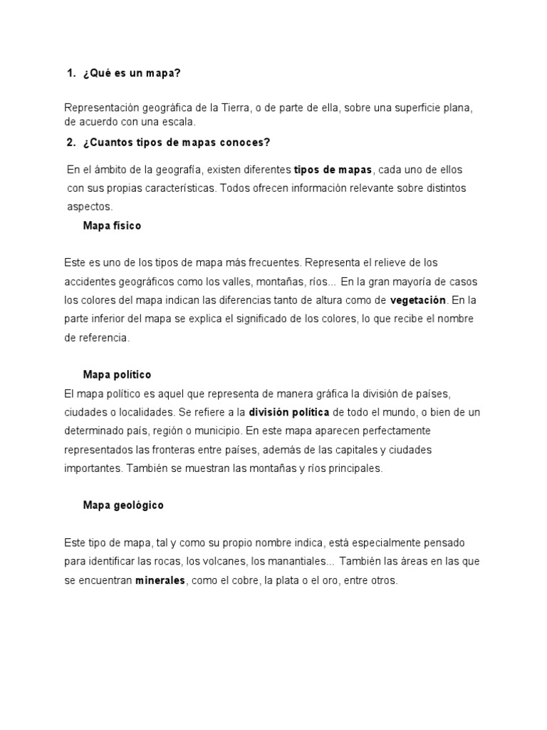 Qué Es Un Mapa | PDF