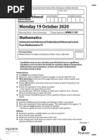 Mathematics 4024 Formula Sheet | PDF