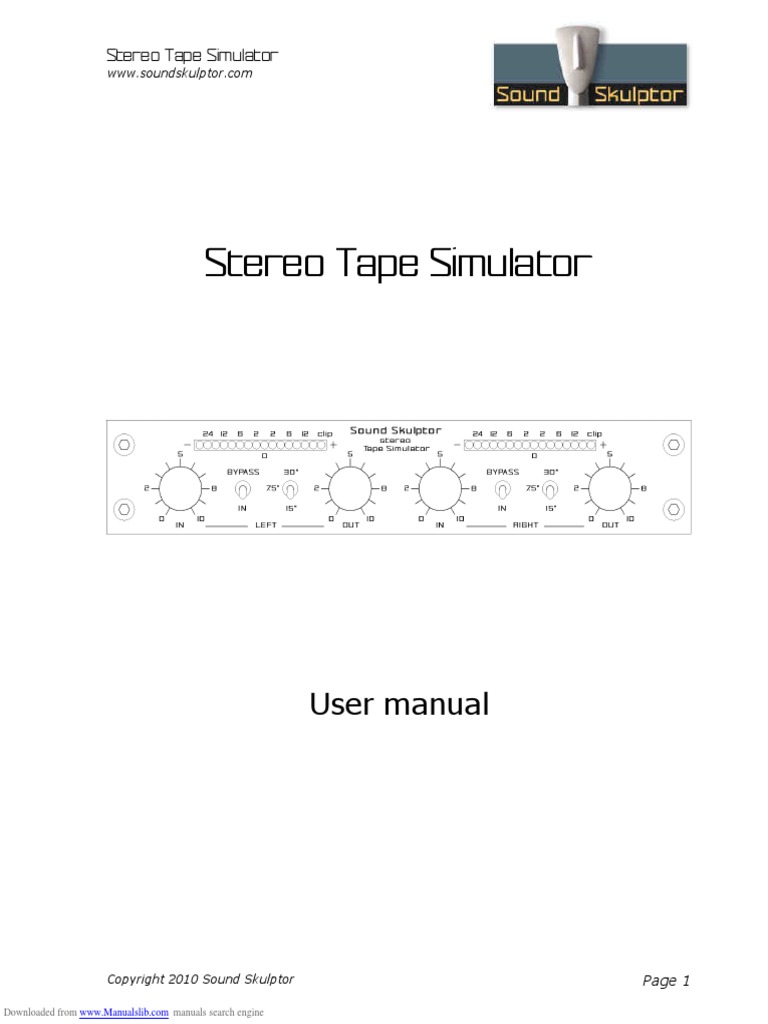 Stereo Tape Simulator | PDF | Power Supply | Sound Technology