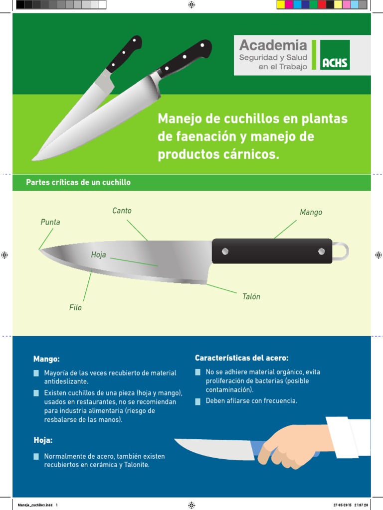 02 Manejo Cuchillos v2 | Descargar gratis PDF | Cuchillo | Herramientas