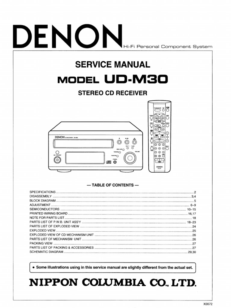 DENON UD-M30 Audio | PDF