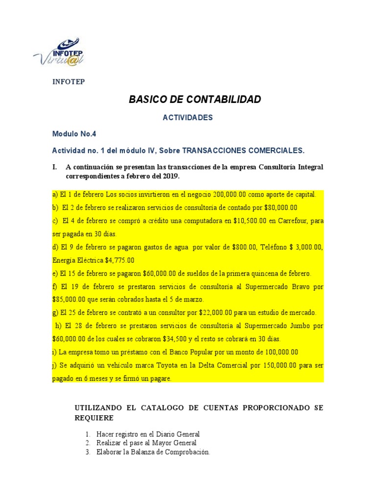 Actividad 1 Modulo 4 | PDF