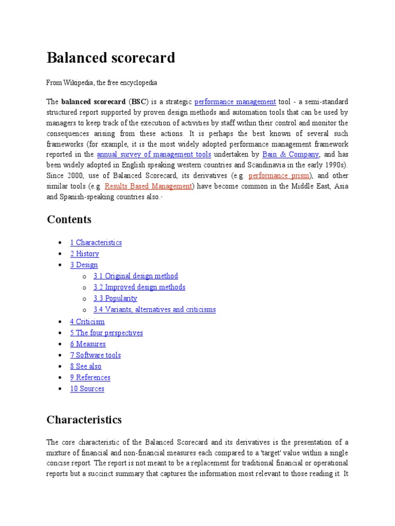 Balanced Scorecard: Performance Prism Results Based Management | PDF ...