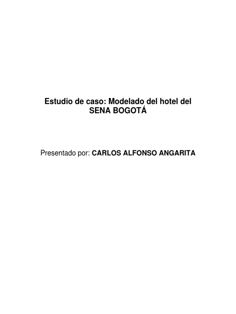 Modelado Hotel SENA | PDF