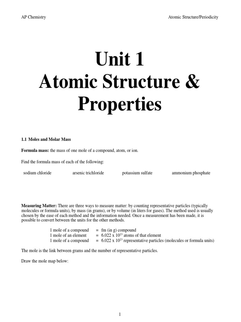 AP Chemistry: Atomic Structure & Properties | PDF | Ion | Ionic Bonding