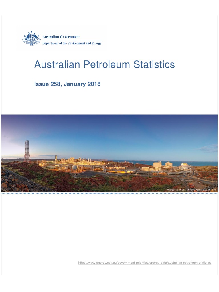 Australian Petroleum Statistics: Issue 258, January 2018 | PDF ...