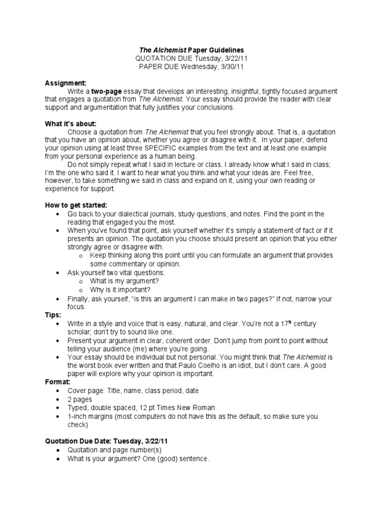 Paper Guidelines | PDF | Essays | Argument