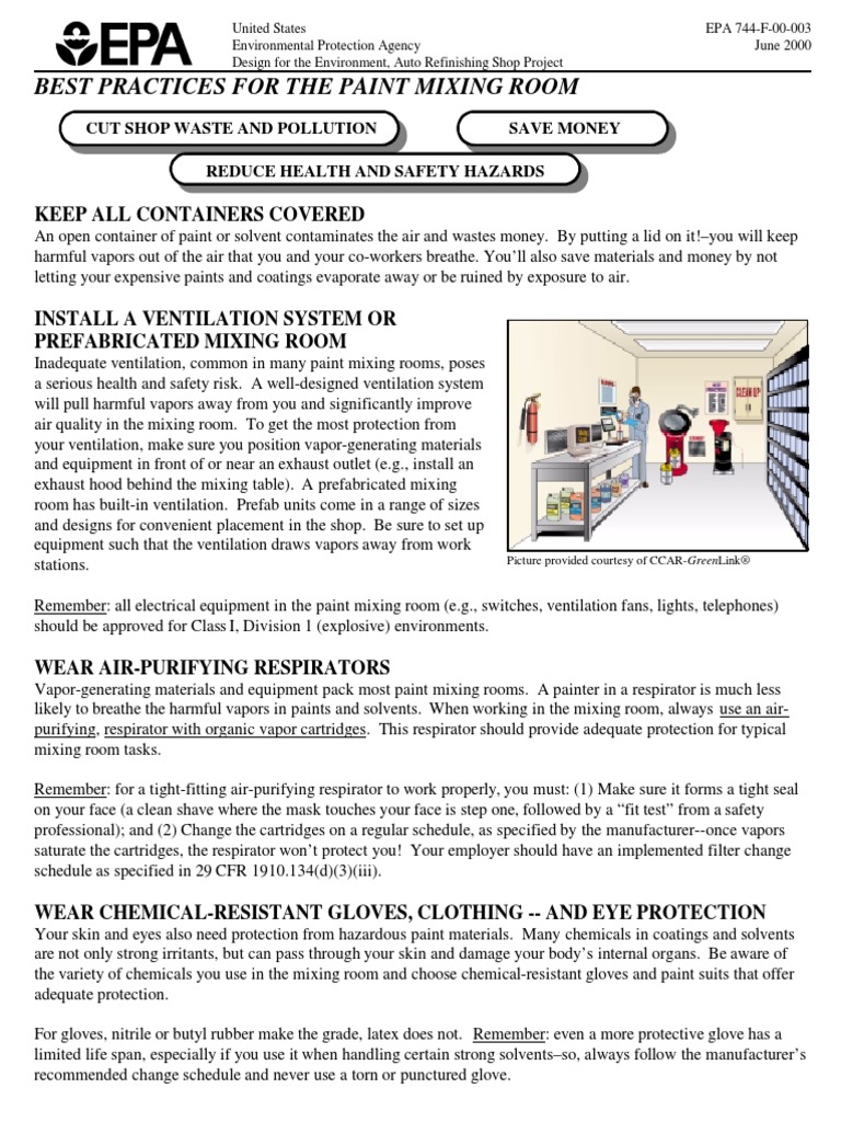 Best Practices For The Paint Mixing Room | PDF