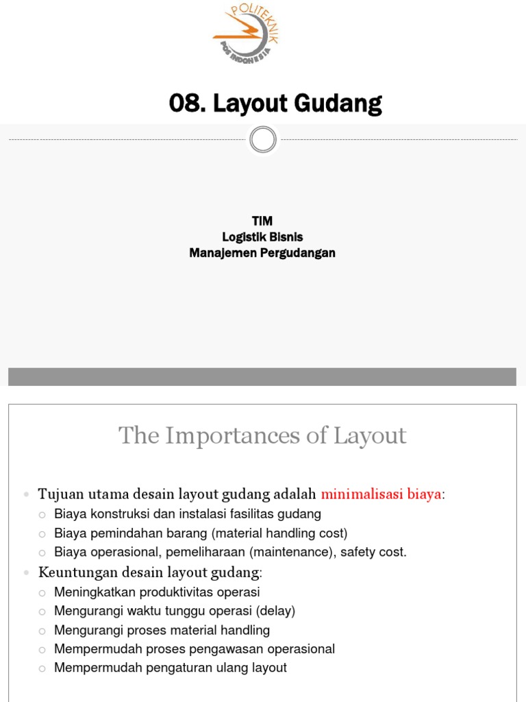 08 Layout Gudang | PDF
