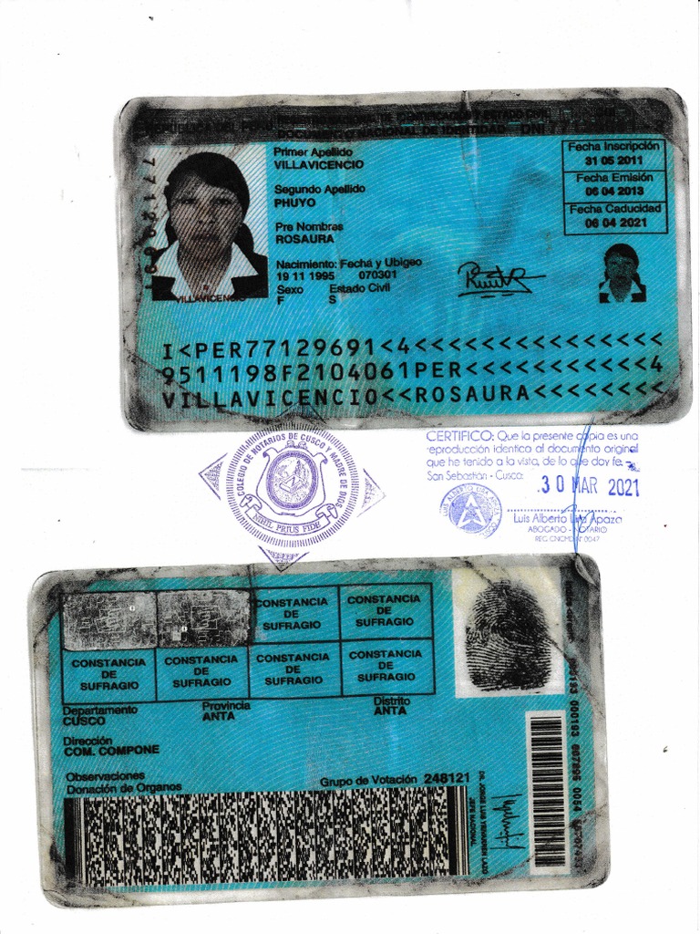 Escaneado de DNI | PDF