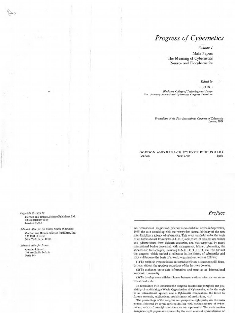 Pask Meaning of Cybernetics in Behavioural Sciences | PDF | System ...