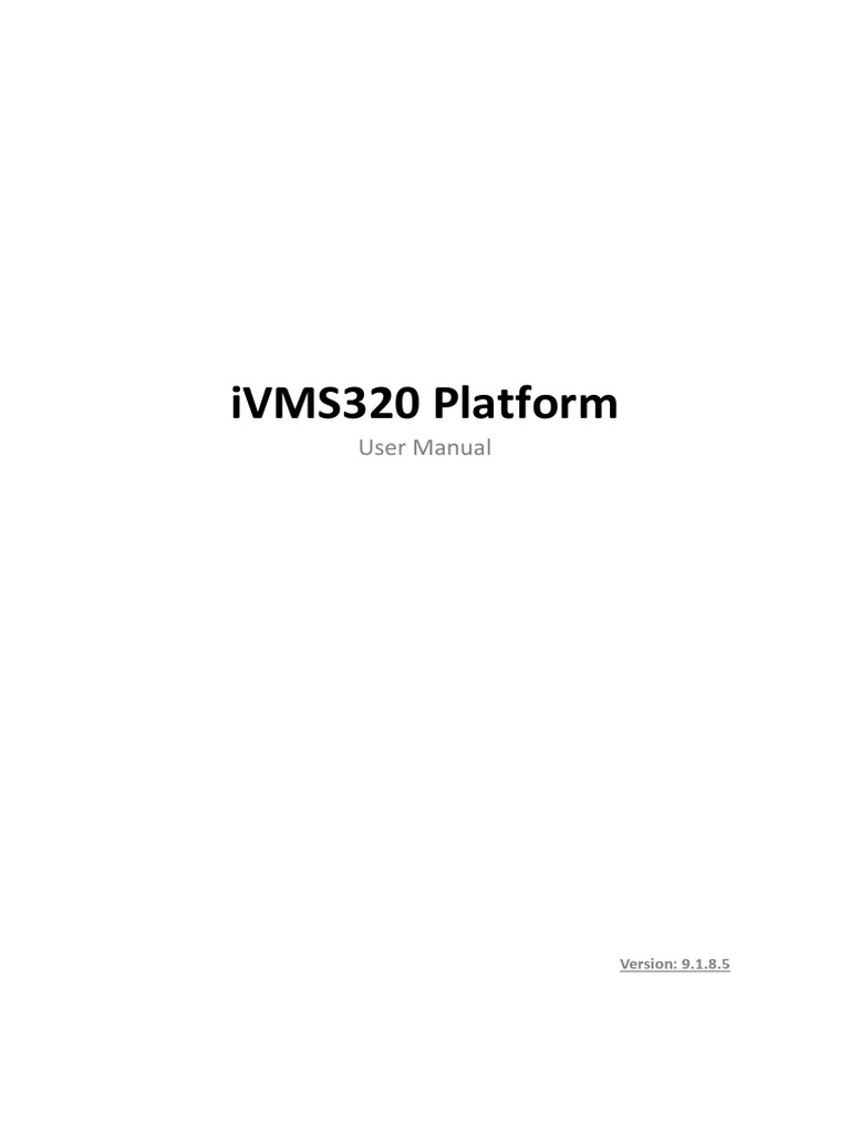 iVMS320 Plateform User Manual For Win | PDF | Button (Computing) | Window (Computing)