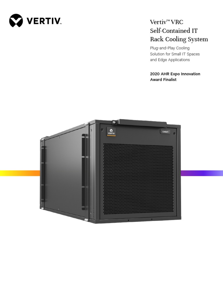 Vertiv VRC Self Contained It Rack Cooling System Brochure SL 07001 ...