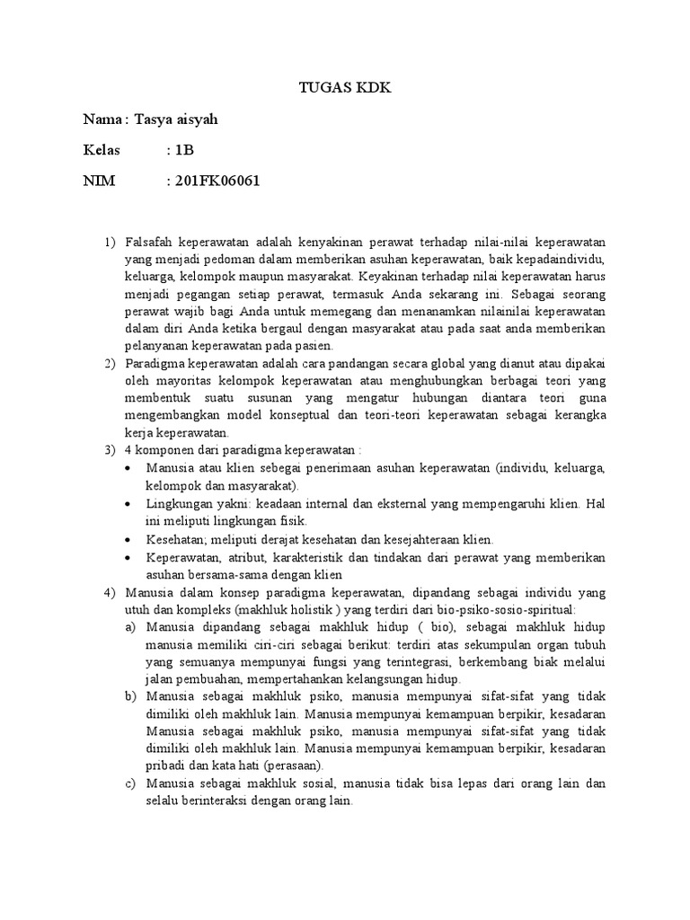 Tugas KDK | PDF | Karier & Perkembangan | Pengembangan Diri
